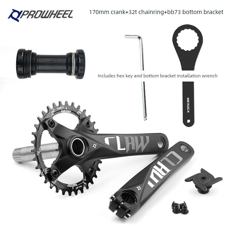 PROWHEEL 170 мм 32Т кривошип с звездой и кареткой (Haomeng)