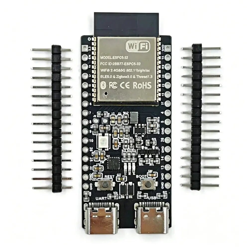 ESP32-C5-DevKitC-1 N4 плата Wi-Fi 2.4G и 5GHz 4МБ Flash ESP32-C5 N8R8