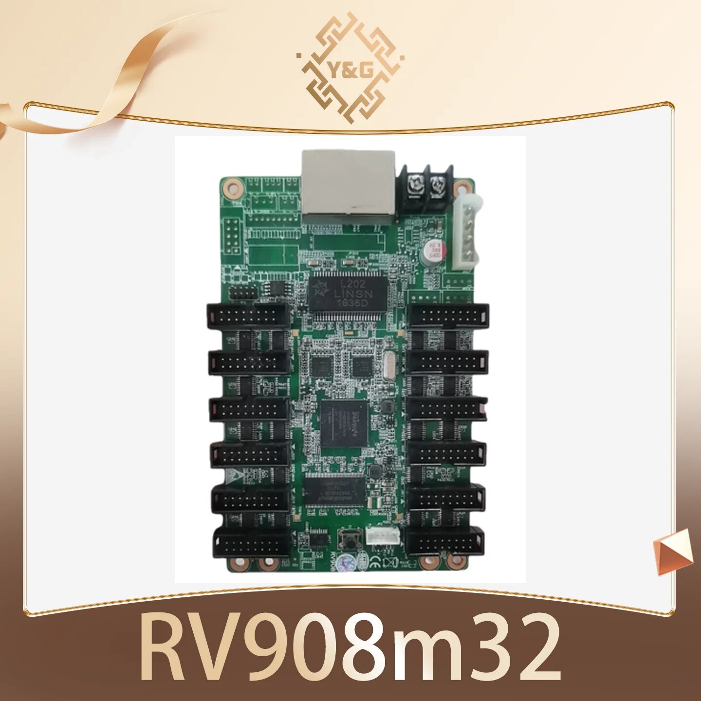 Linsn RV908m32 Приемная карта Контроллер видеостены Светодиодный экран RGB-матрица HBU75 Полноцветный модуль Карта управления