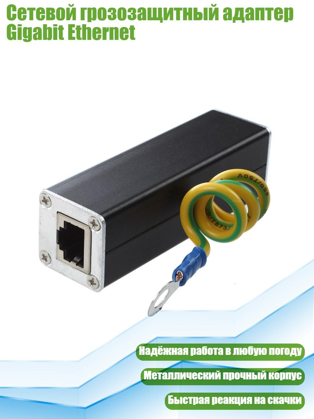 Сетевой грозозащитный адаптер Gigabit Ethernet