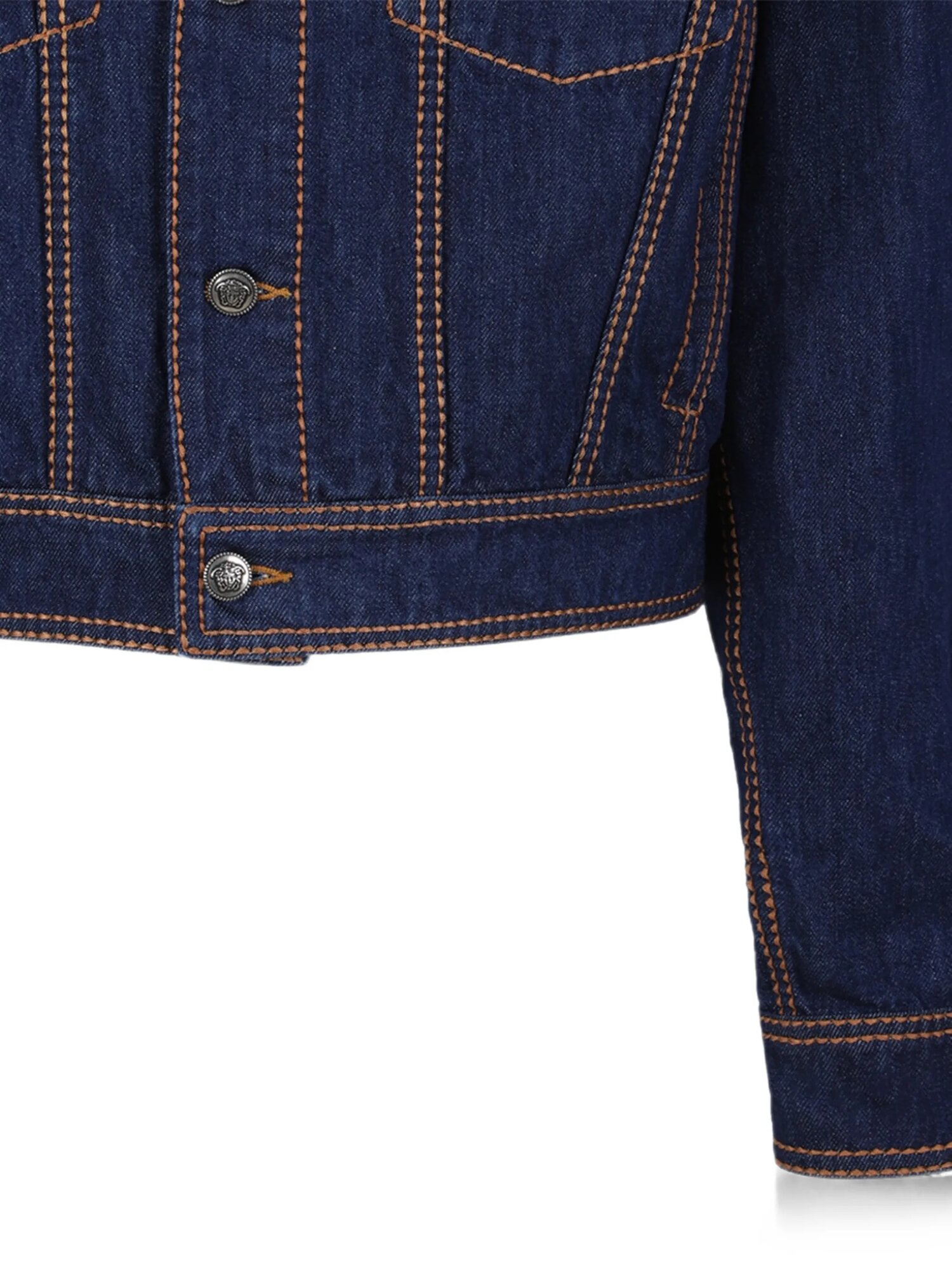 Куртка Versace Denim blouson, размер 40, синий — фото 1