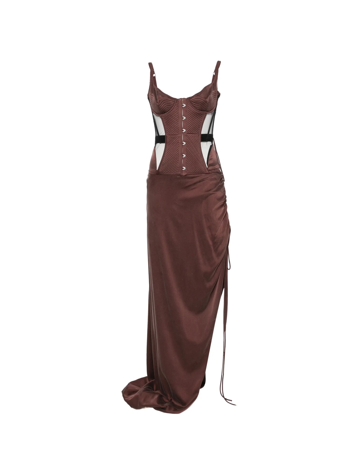Платье Maleena quilted corset maxi dress