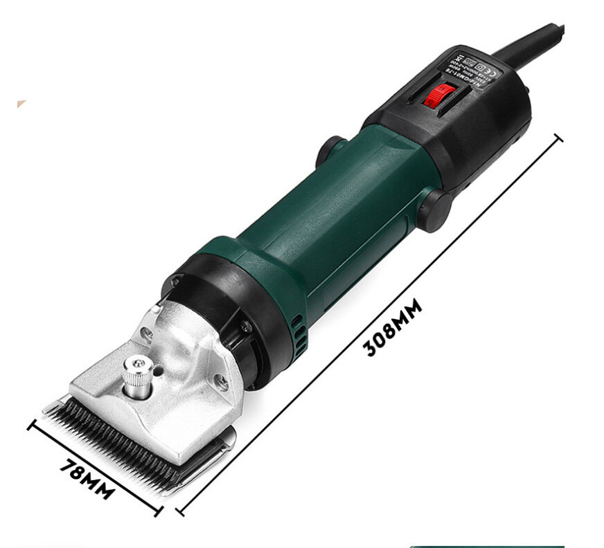 Электрический кусачок для стрижки шерсти лошадей с 6 скоростями, темно-зеленый, стандарт Австралии, модель 828 для