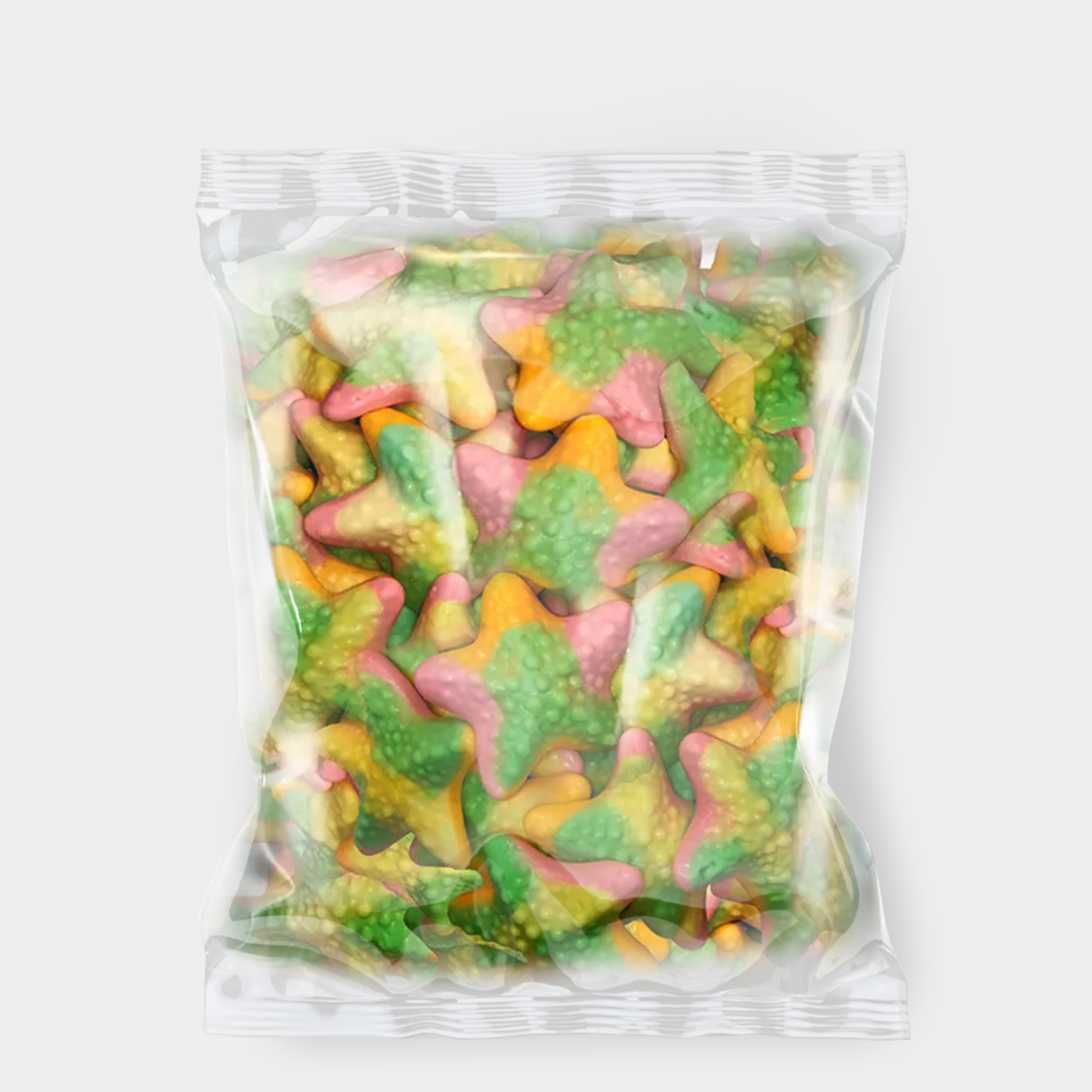 KrutFrut, мармелад жевательный Звездочки со вкусом персика и апельсина (упаковка 0,5 кг)