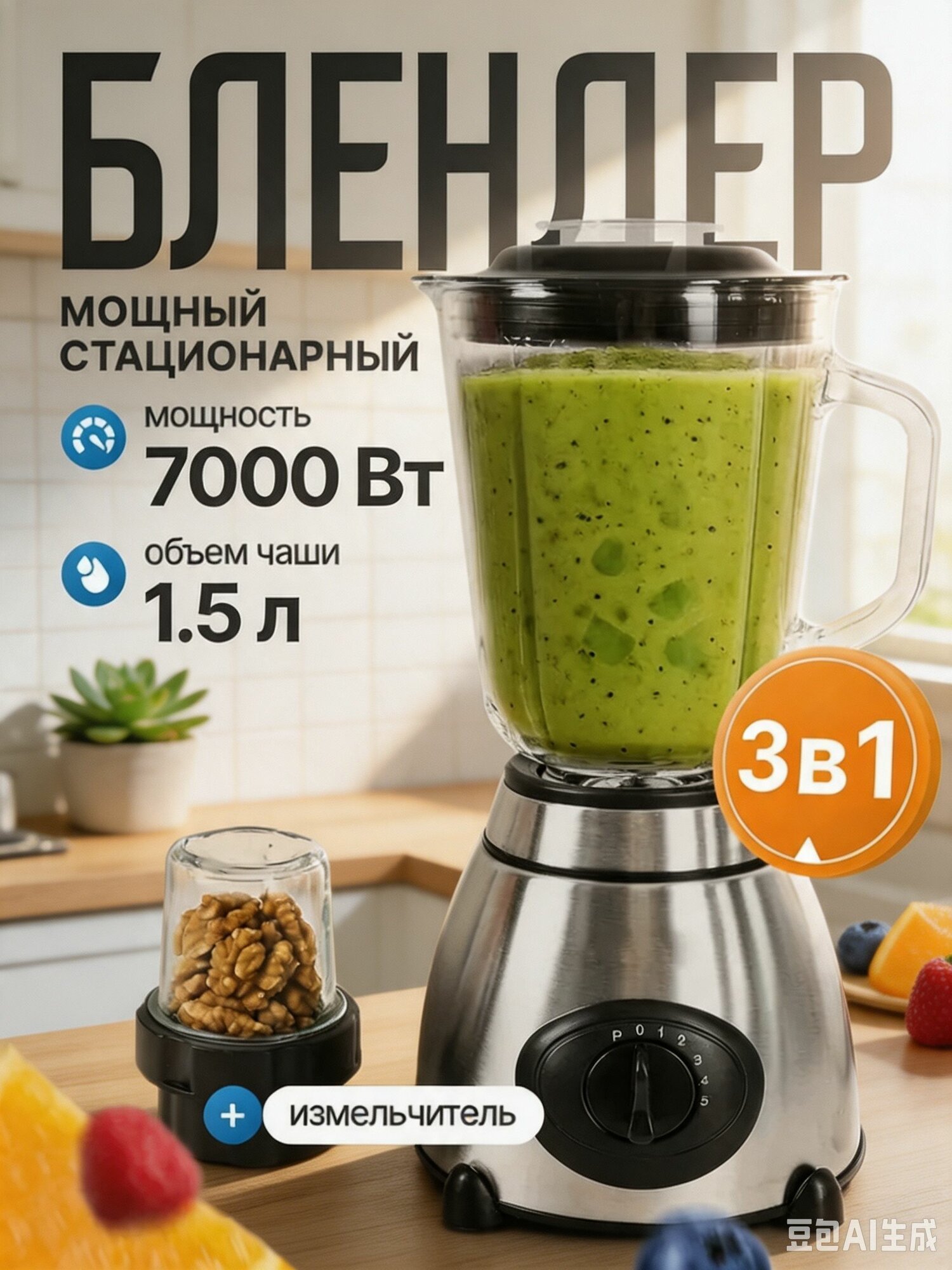 Стационарный блендер ozon#4736893723, белый