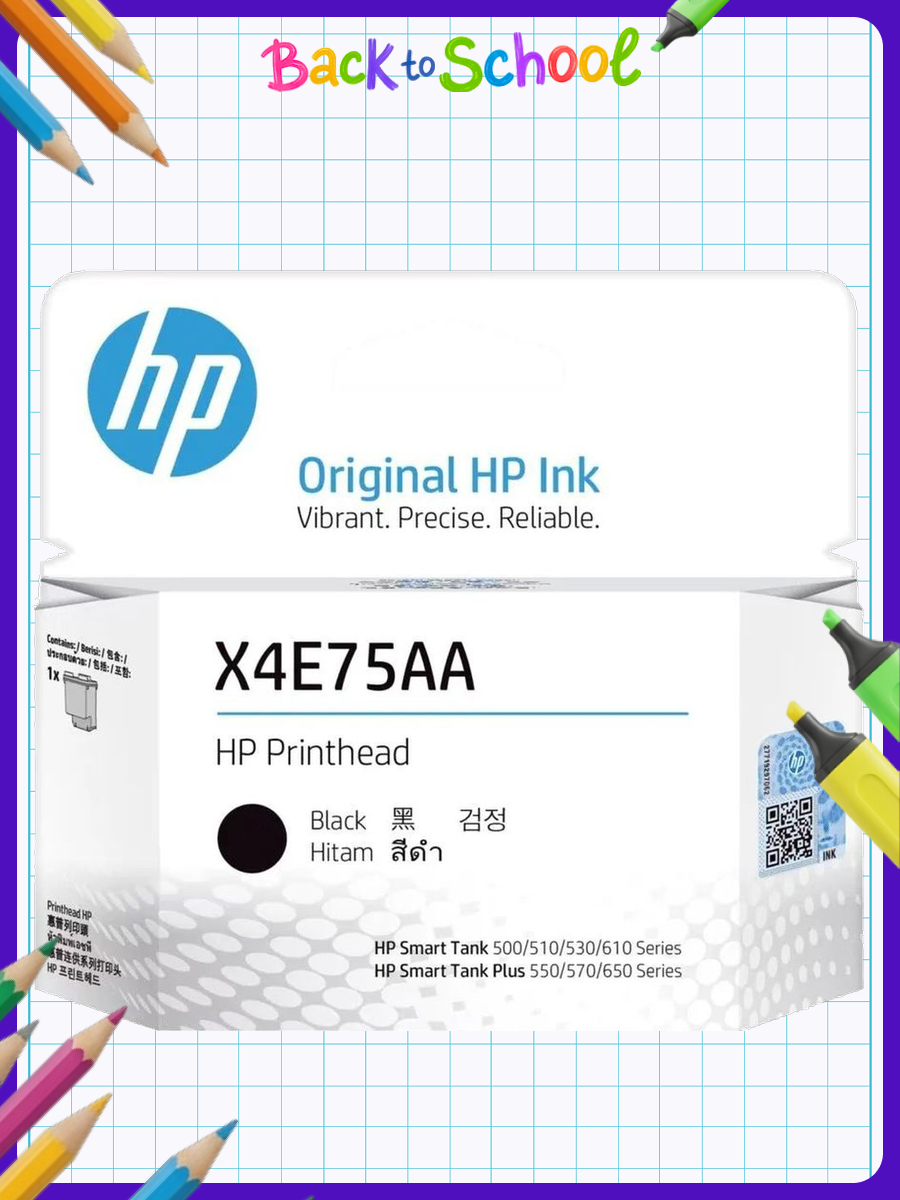 Печатающая головка HP X4E75A Black