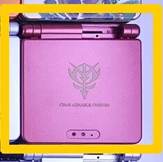 Чехол для Game Boy Advance SP Pokemon Charizard Rayquaza Gengar Розовый, Светло-серый
