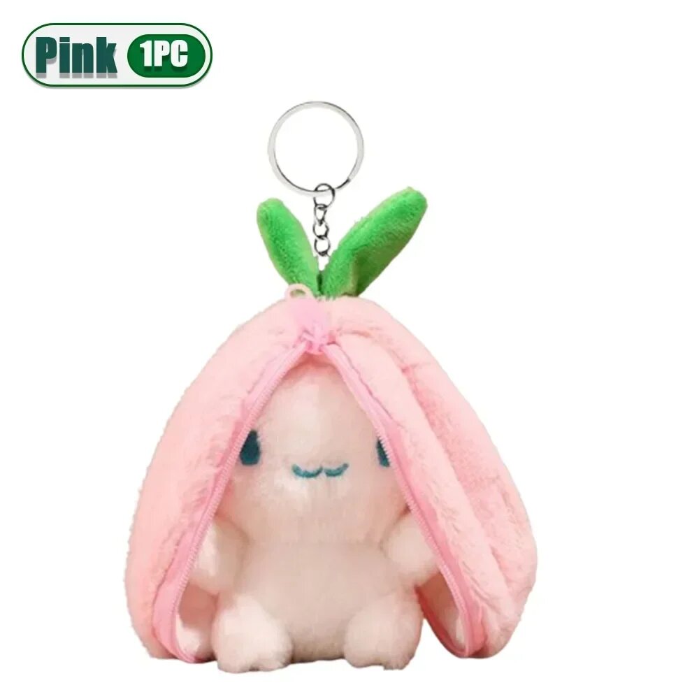 Трансформирующийся плюшевый кролик Розовый, Pink-1PC