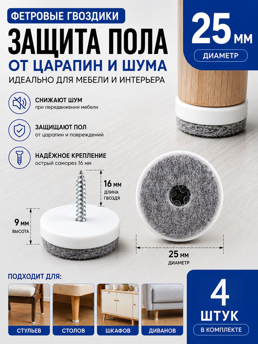 Протектор для мебели ,2.5см