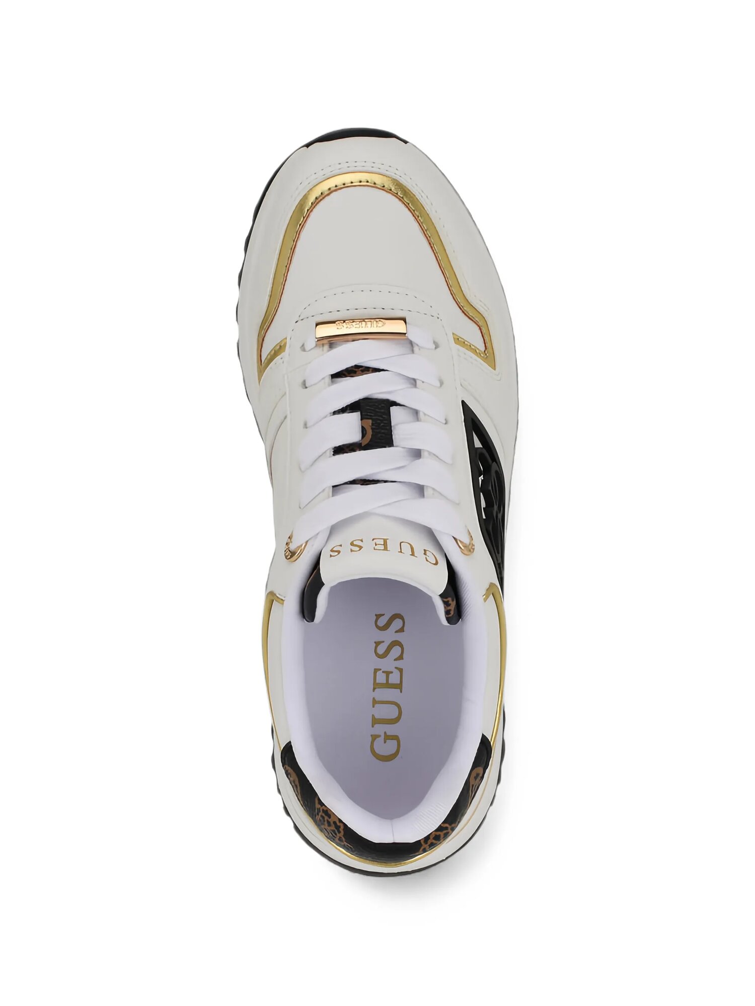 Кроссовки GUESS Koyaa 4G logo-patch sneakers, размер 10, белый — фото 1