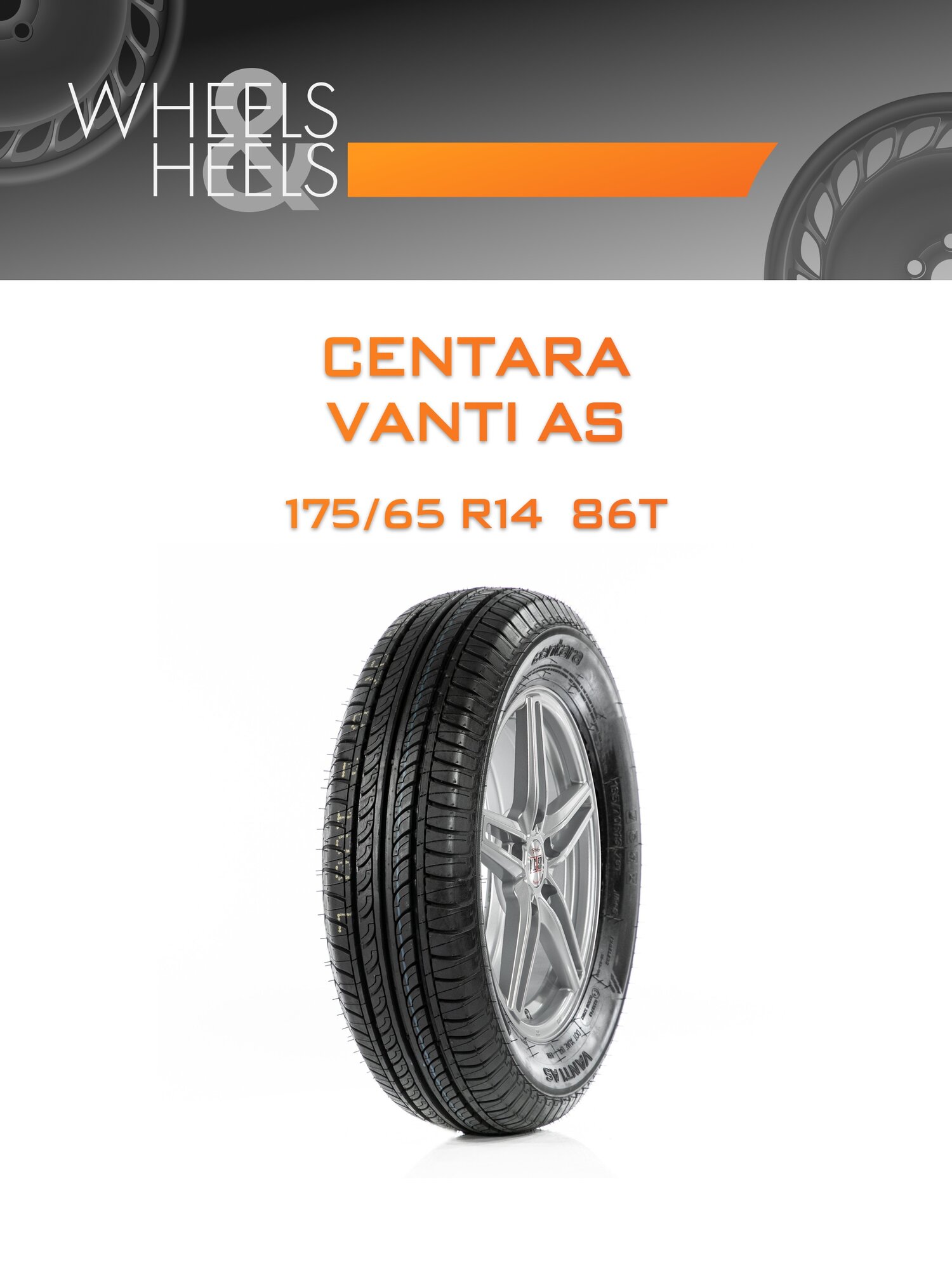 Шина автомобильная CENTARA VANTI AS 175/65 R14 86T XL SUMMER, летняя, универсальная