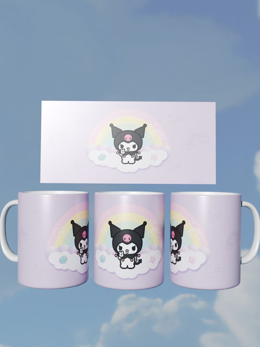 Кружка "Hello kitty, kuromi, хеллоу китти, куроми"