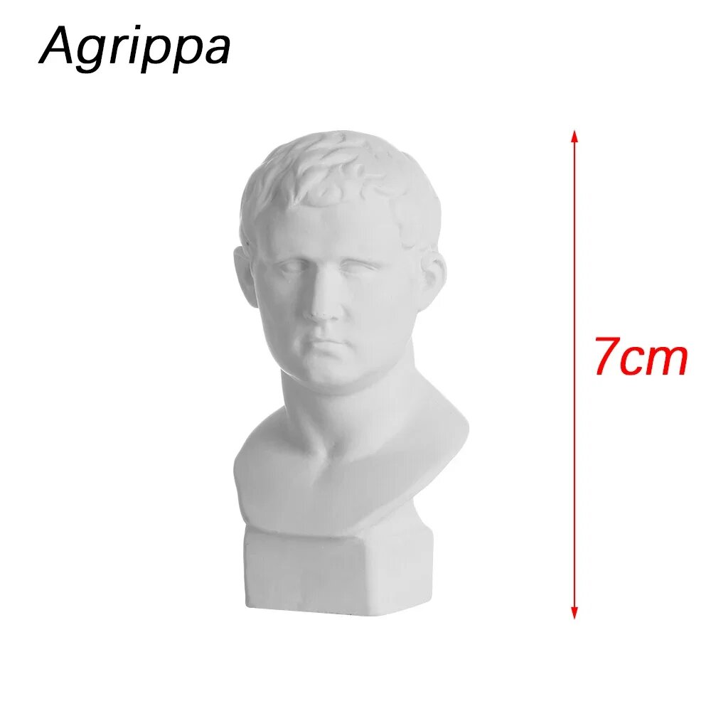 Мини статуя Давида из гипса белого цвета 6 Agrippa