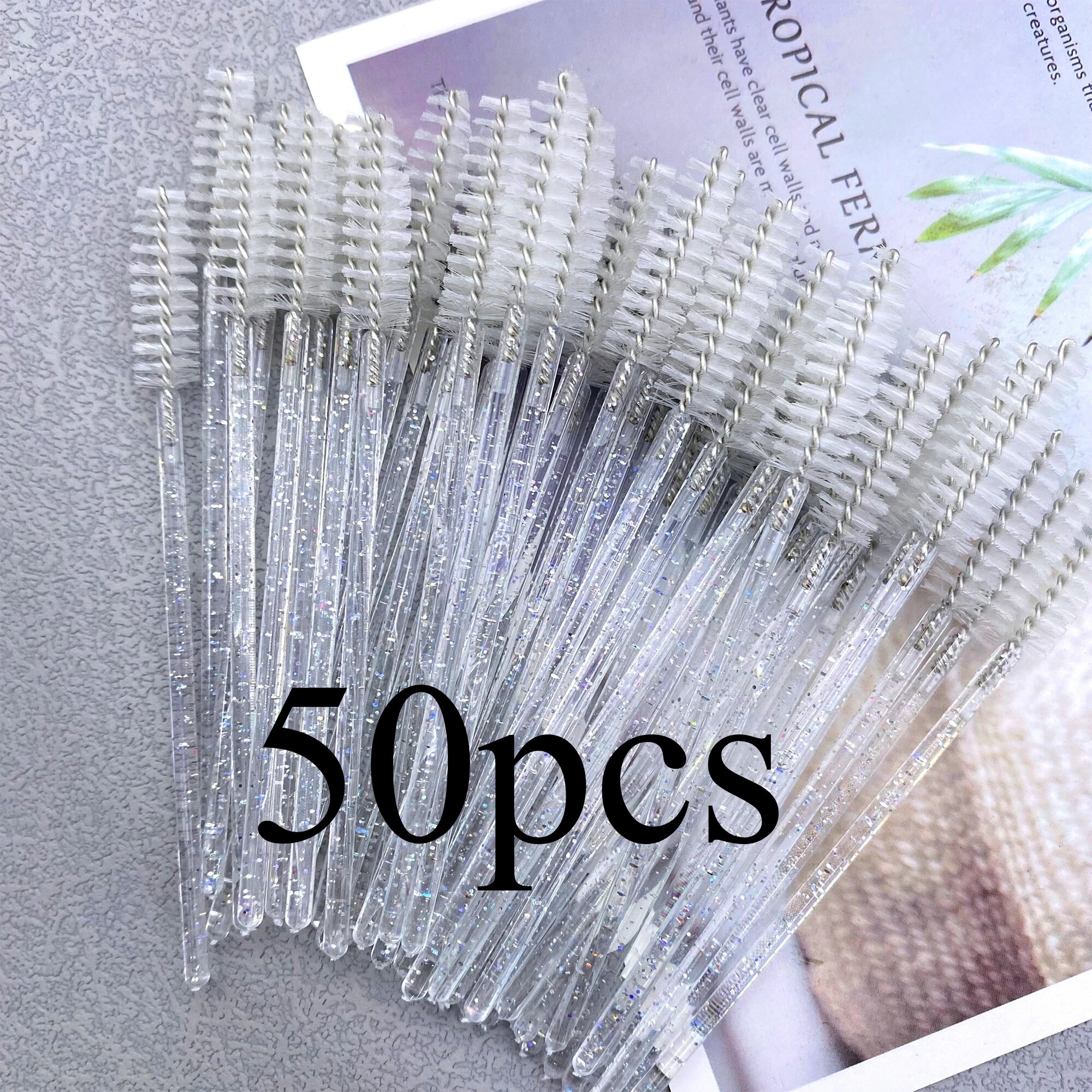 Одноразовые кисти для ресниц Mollie Lipper 50pcs White