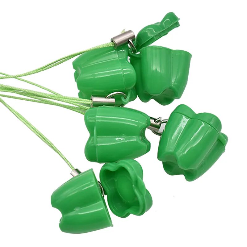 Детская пластиковая коробка для хранения зубов (10 шт.) 10pcs green