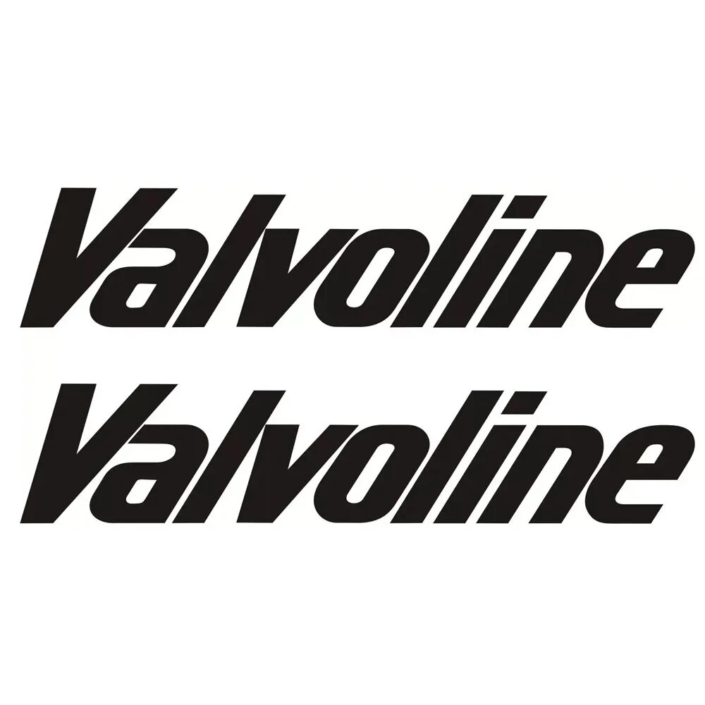2шт наклейки виниловые для наклейки valvoline виниловые наклейки черный, Черный