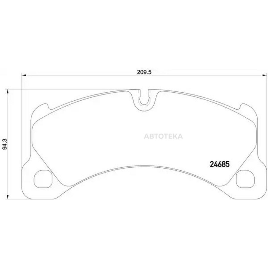 Колодки тормозные PORSCHE CAYENNE 10- перед. BREMBO P65026