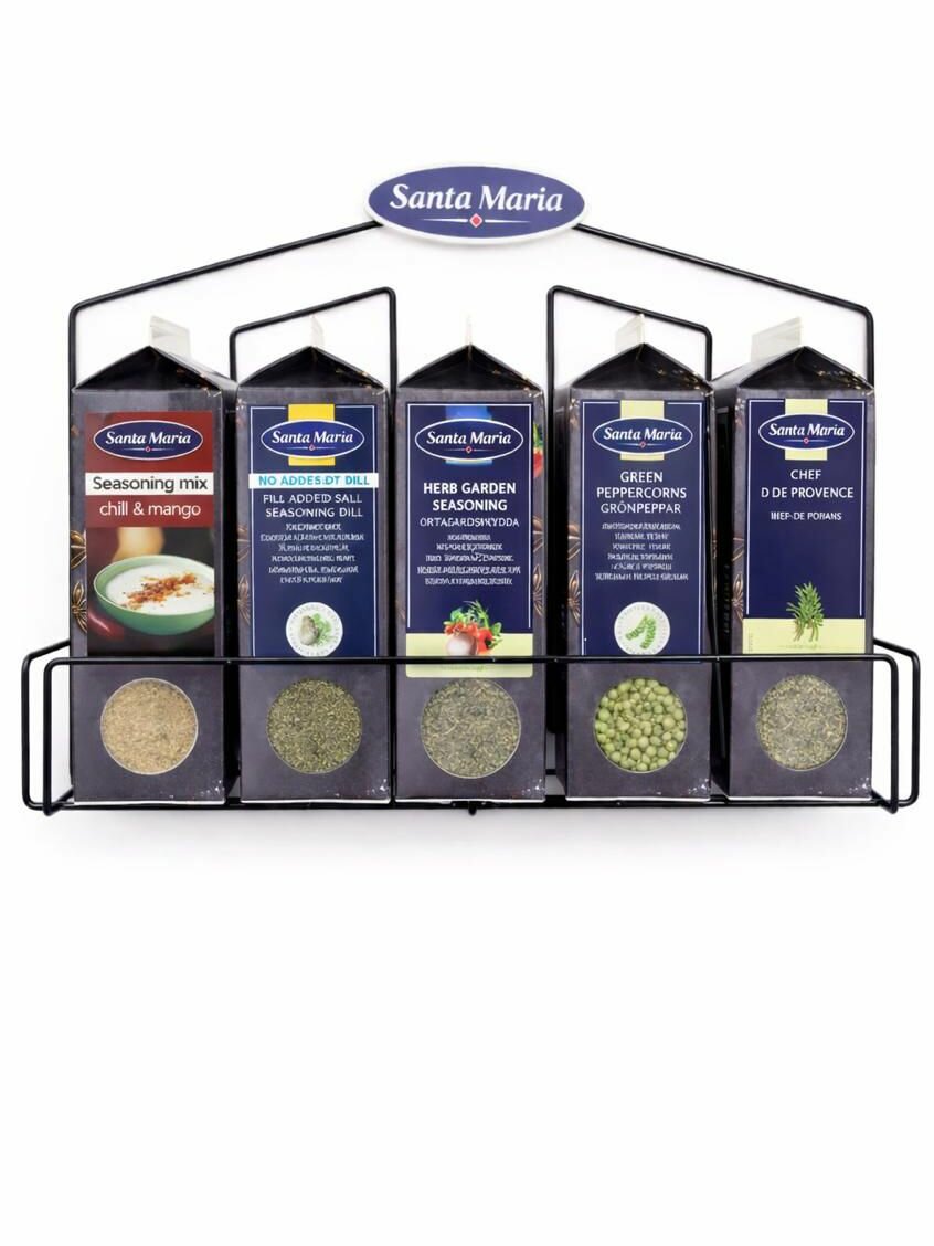 Набор специй Santa Maria 5 шт для мяса, салатов и гриля Чили манго, зеленый перец, тмин, прованские травы, пряная зелень