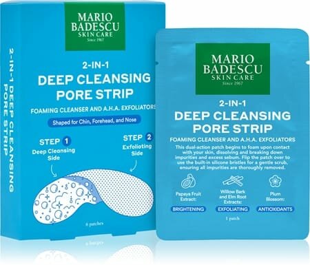 Пластыри Mario Badescu 2-in-1 Deep Cleansing Pore Strip, 6 шт