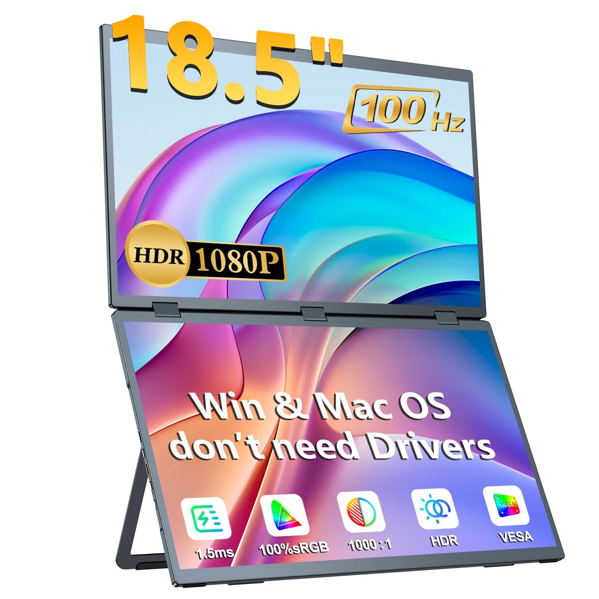 UPERFECT Delta Max 18.5" портативный монитор EU Plug