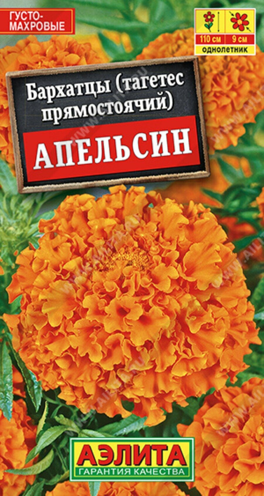 Семена Бархатцы Апельсин прямостоячие (0,3 г), Агрофирма Аэлита