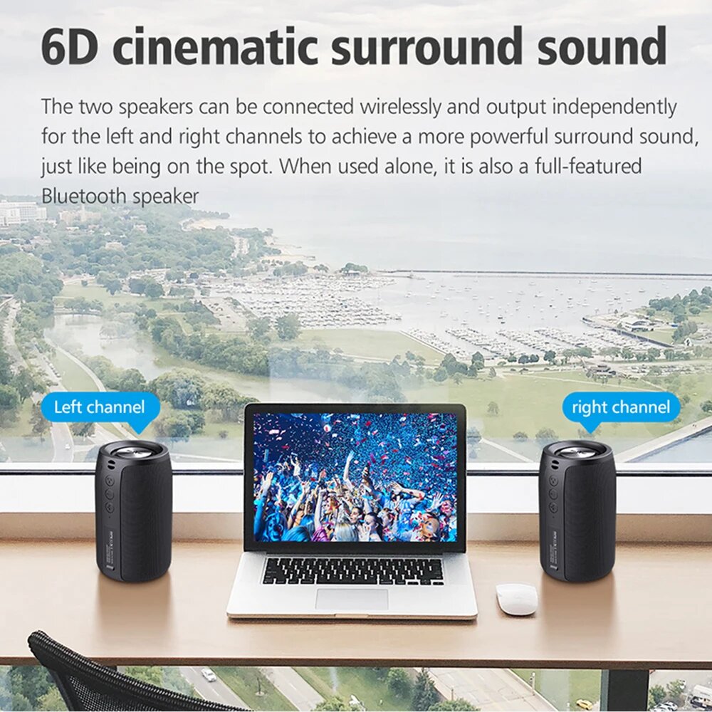 ZEALOT S32 Pro Bluetooth-колонка, Blue — фото 1