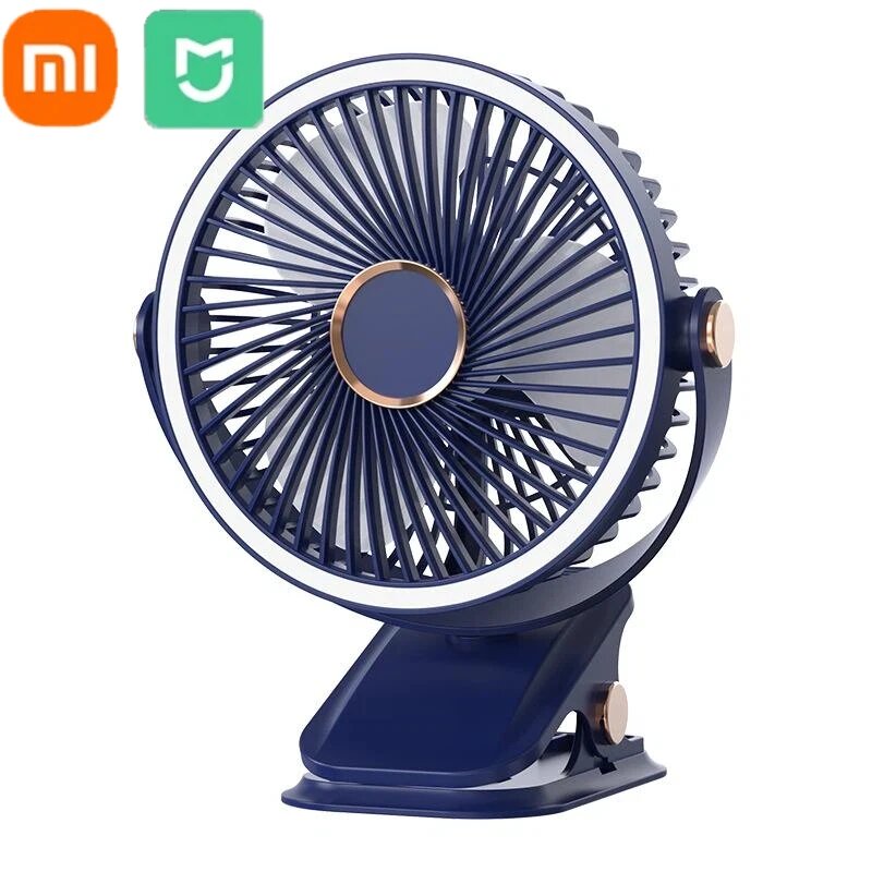 Xiaomi MIJIA Бесшумный аккумуляторный вентилятор 8000 мАч Темно-синий, Blue