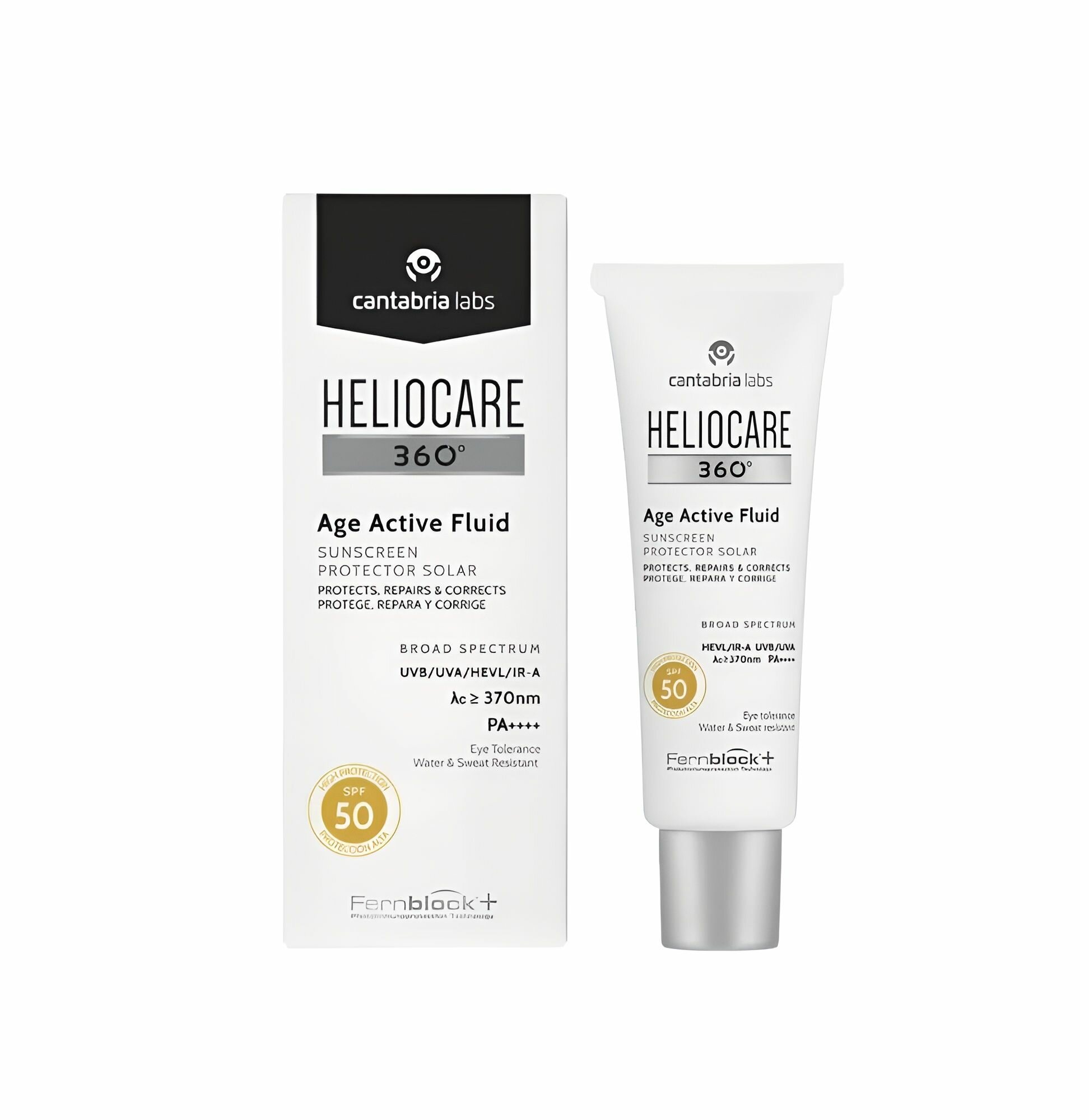 HELIOCARE 360 AGE Active Fluid Sunscreen SPF 50 (Cantabria Labs) Солнцезащитный омолаживающий флюид СЗФ 50