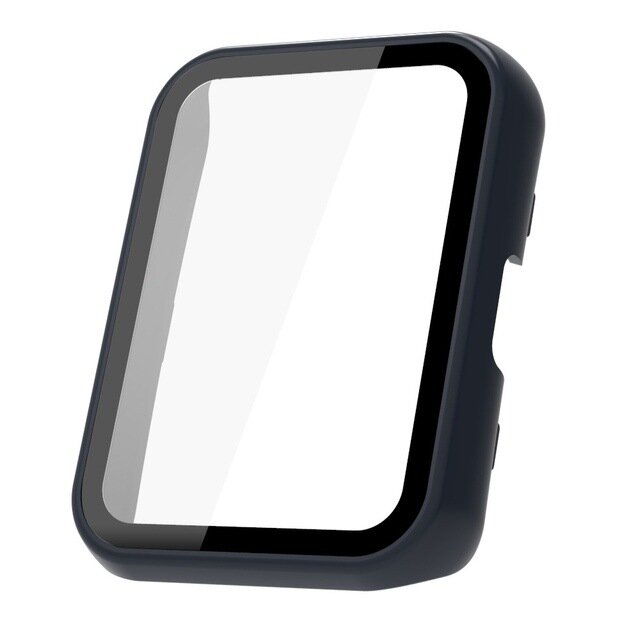 Ночной синий защитный чехол для Huawei Fit2 с матовой ПК отделкой и закаленным стеклянным экраном - Ударопрочный и
