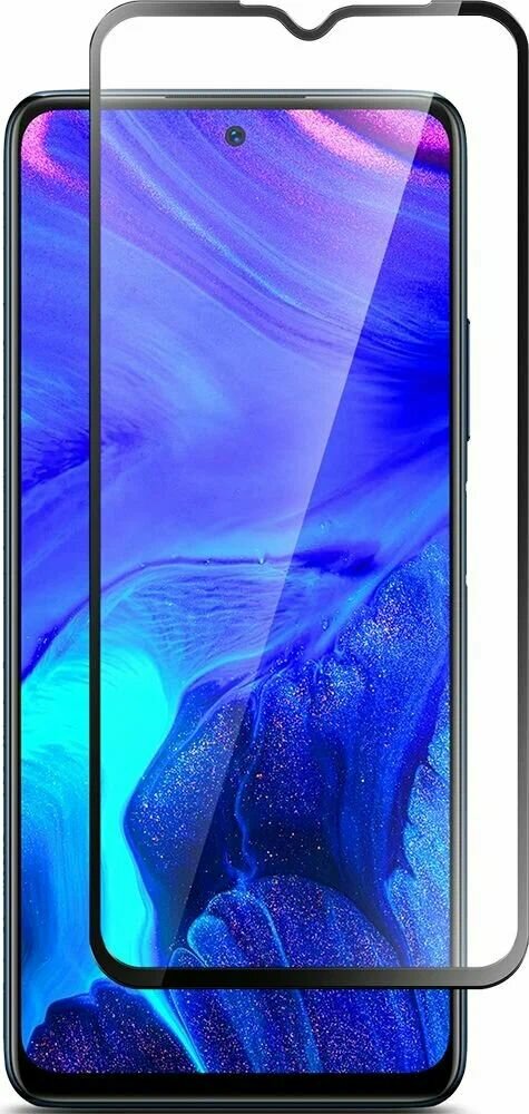 Защитное стекло BoraSCO для Infinix Note 10 Pro Черная рамка