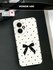 Силиконовый чехол на Honor 400 / Хонор 400 с принтом Бантик на фоне в горошек