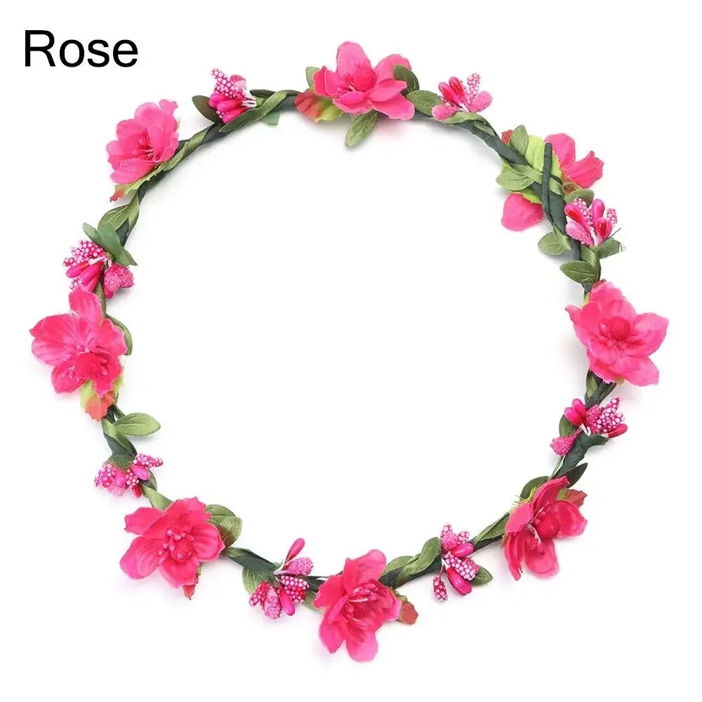 Розовая цветочная корона Rose