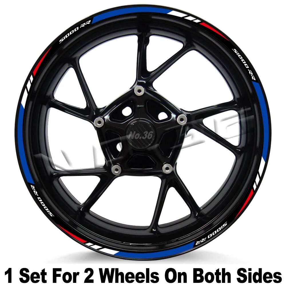 Для S 1000 RR S1000 RR S1000RR 2025 2024 2023 наклейки на колеса мотоцикла Motorrad Темно-синий, C
