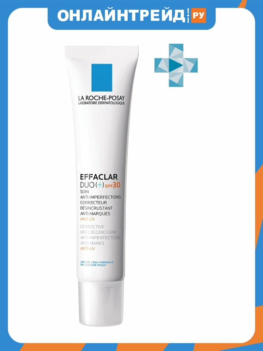 Крем-гель для проблемной кожи лица LA Roche-posay Effaclar корректирующий Duo+ SPF30+, 40 мл