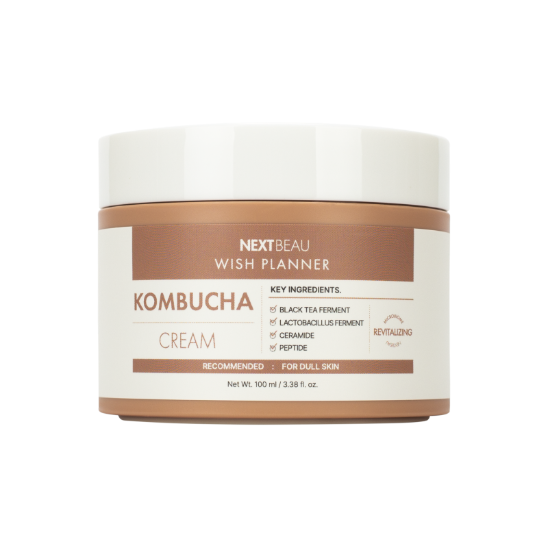 NEXTBEAU Wish Planner Kombucha Biome Cream Крем для лица с комбучей, пробиотиками и гиалуроновой кислотой