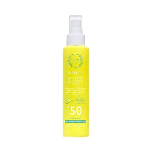 FRESH LINE Молочко солнцезащитное SPF 50 Helios Milky Suncreen Face & Body, 150 мл
