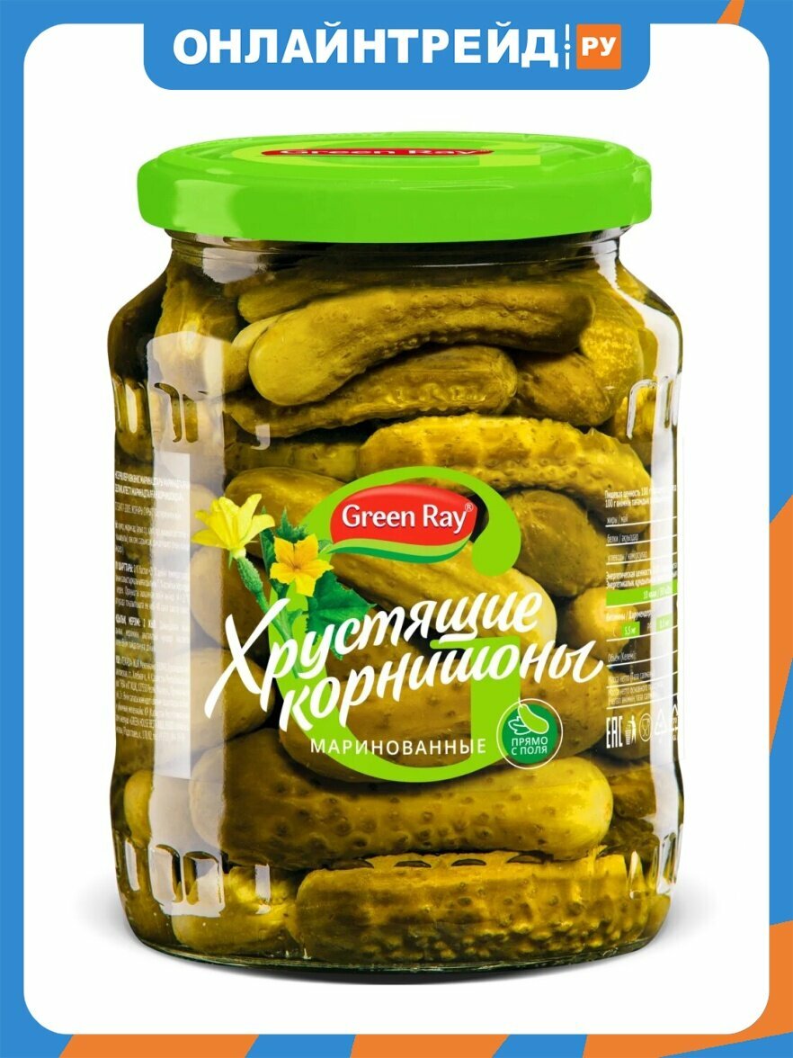 Корнишоны Green Ray маринованные 370 г