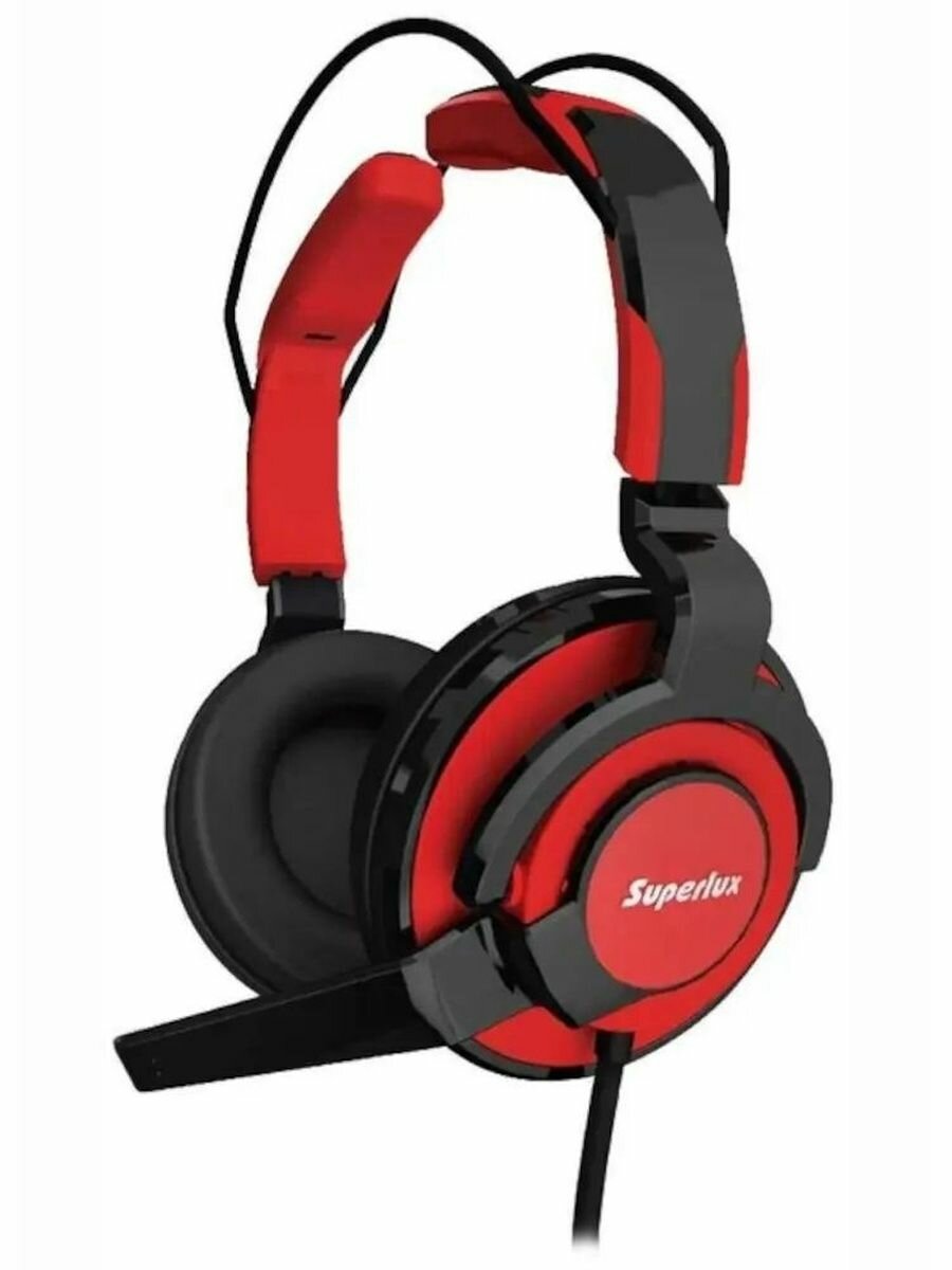 Гарнитура для ПК Superlux HMC631 Red профессиональная игровая, разъёмы 2 x 3.5 мм
