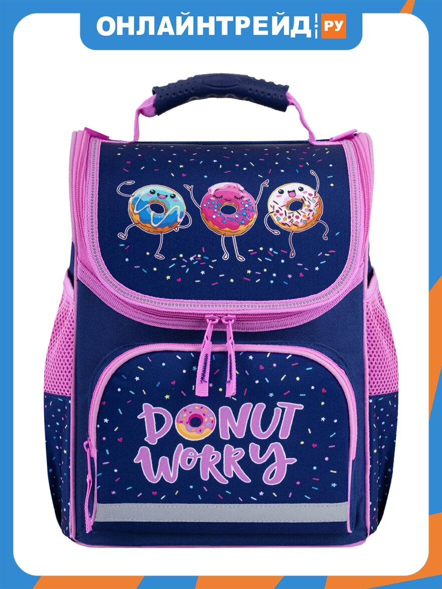 Ранец Пифагор 273137 BASIC Comic donuts 35х28х18 см