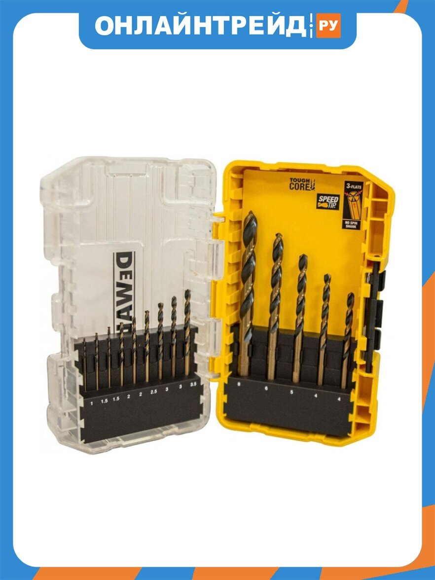 Набор сверл по металлу Dewalt DT70727-QZ, HSS-G, 14шт.