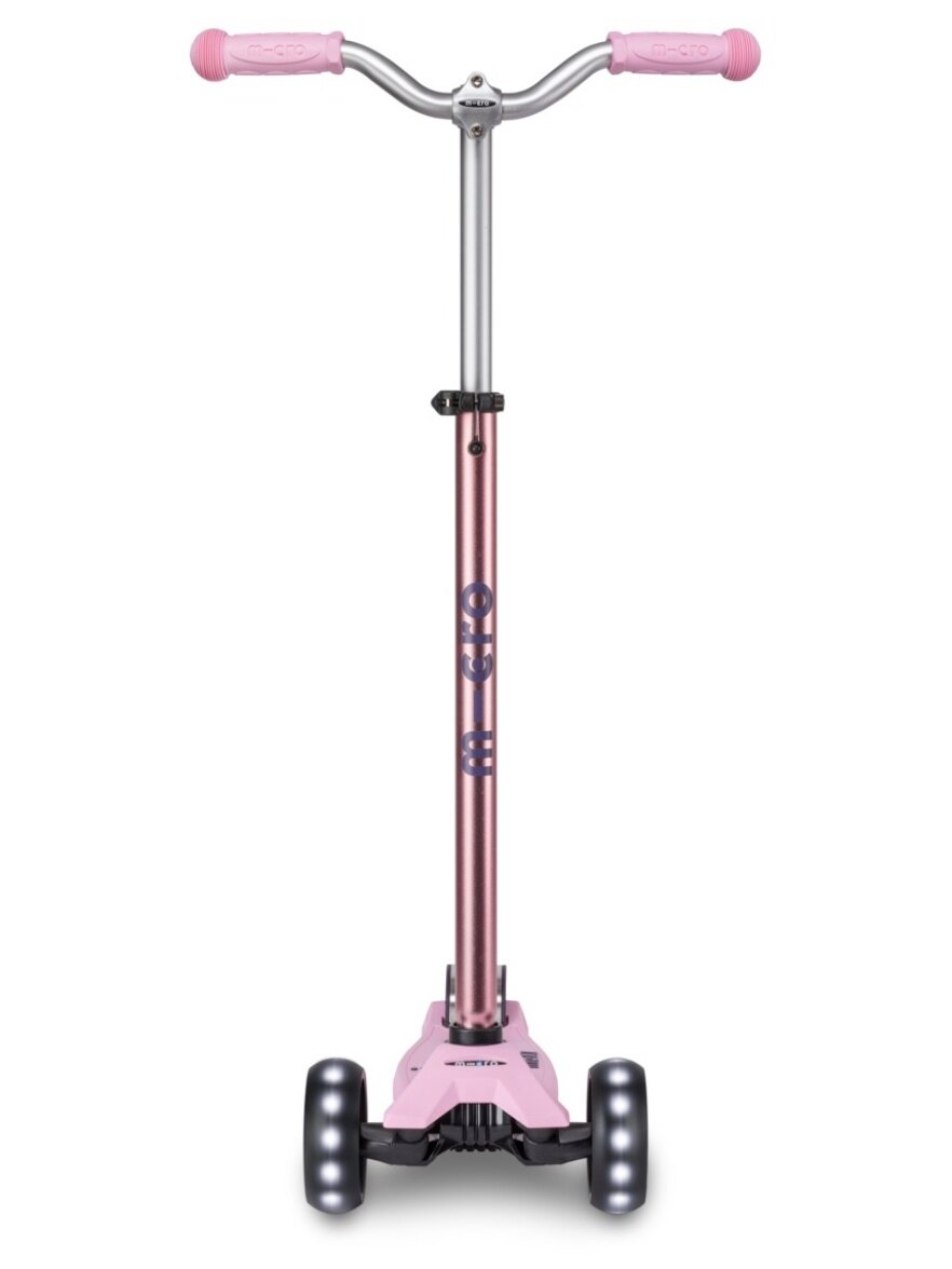 Самокат Micro Maxi Deluxe Pro LED пудровый — фото 1