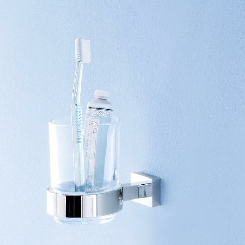 Стакан для зубных щеток Grohe Essentials 40372001 Прозрачное стекло — фото 1