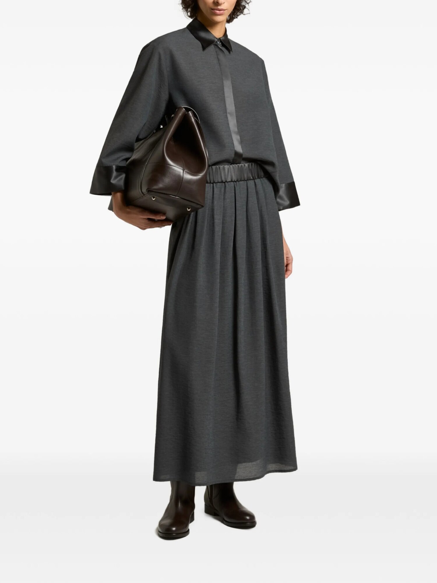 Юбка PESERICO Pleated midi skirt, размер 40 — фото 1