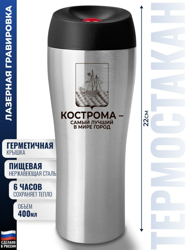 Термокружка "Кострома - самый лучший в мире город" (400 мл)