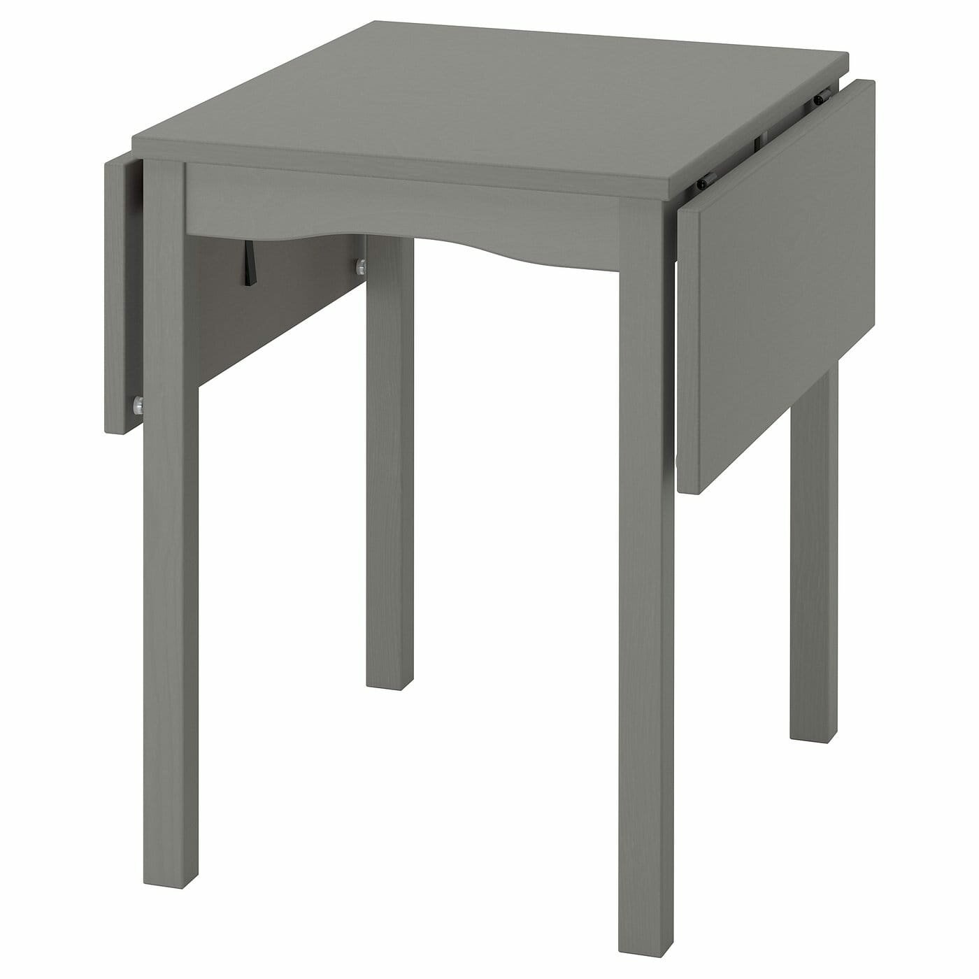 Стол обеденный IKEA HAUGA Стол с откидной столешницей 805.860.02, серый, 55/82/109x74 см
