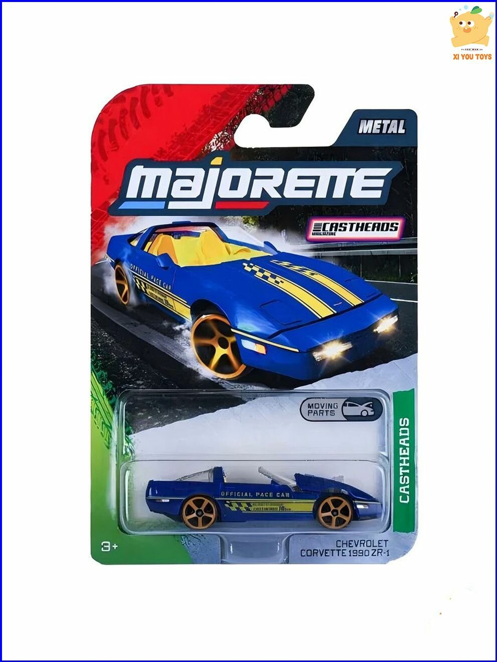 Majorette Chevrolet Corvette 1990 ZR-1 / Детская Игрушечная Машина Из Сплава Chevrolet, Масштаб 1:64, Подходит Для Детей В Возрасте От 4 Лет И Старше.