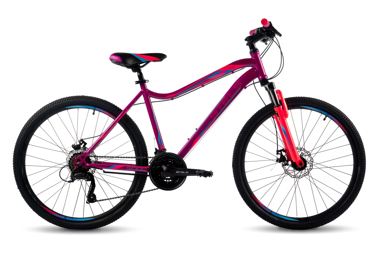 Женский велосипед Stels Miss 5000 MD 26" V020 (2026) 18" Фиолетово-розовый (167-178 см)