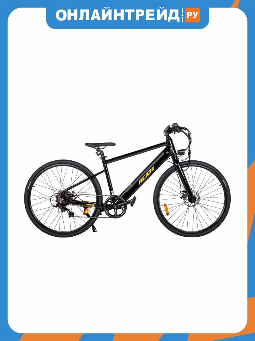 Электровелосипед Acid E-Race Black Flat/Yellow, рама 18"