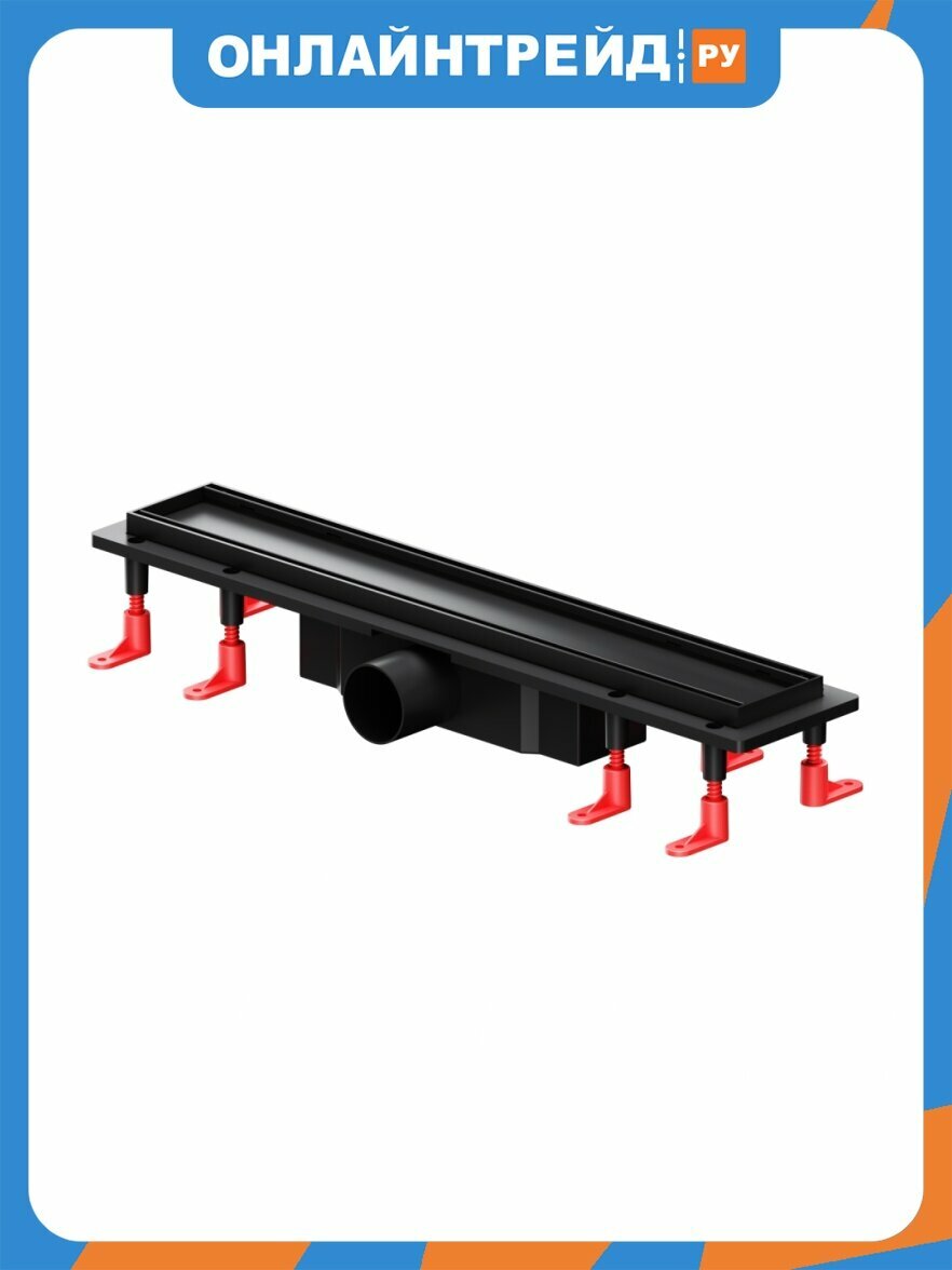 Трап для душа Am.pm W02SC-U11-050-04BM PrimeFlow линейный универс затвор Tile 50см цвет черн мат