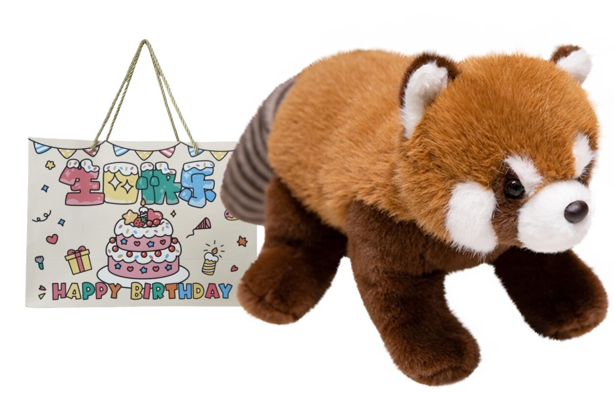 Плюшевая игрушка унисекс Mise Маленькая панда, 50 см EU, Simulated Panda Happy Birthday Shopping Bag